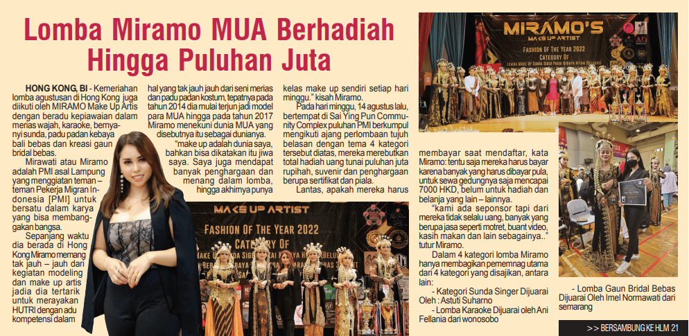 Lomba Miramo MUA Berhadiah Hingga Puluhan Juta - Berita Indonesia